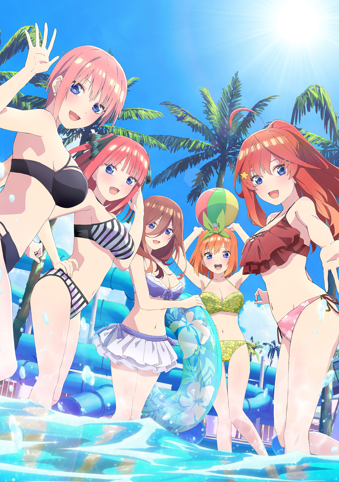 5-toubun no hanayome nakano ichika nakano itsuki nakano miku nakano nino nakano yotsuba bikini ...
